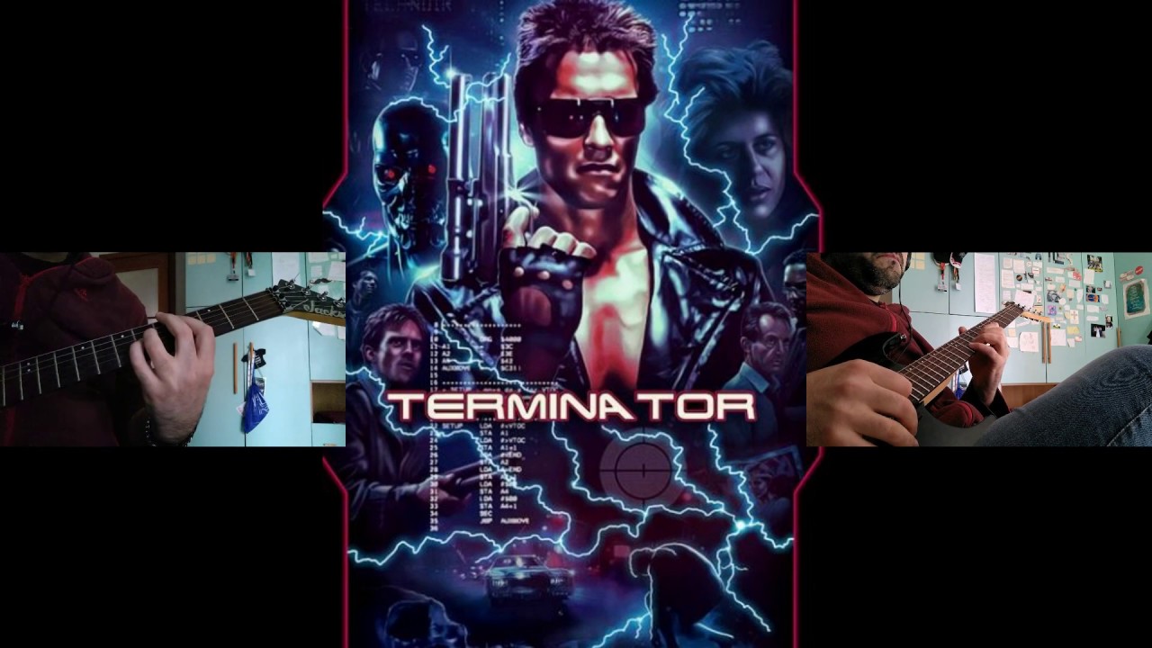 Terminator Main Theme's Guitar Cover (backing track performed by Hugo ...
