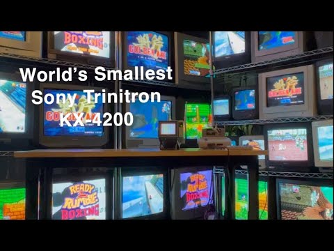 World’s Smallest Sony Trinitron CRT TV KX-4200 Retro Gaming Portable ...