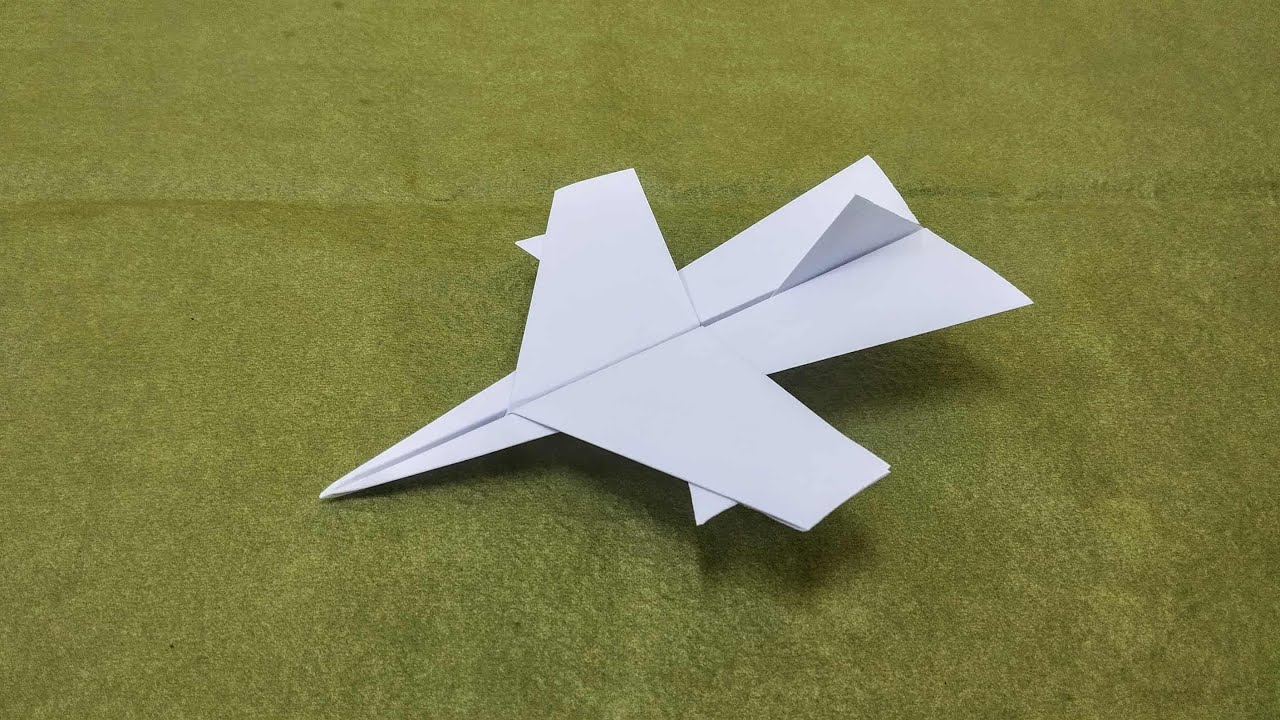How to make a paper Origami Jet Fighter step by step - YouTube