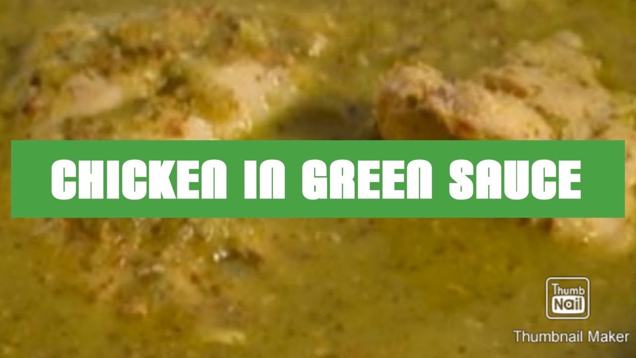 How to make pollo en Chile verde chicken in green sauce - YouTube