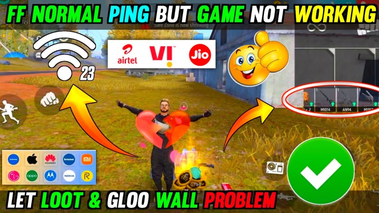 Ff Normal Ping But Game Not Working ! Ff Max Ping Problem ! Ff High ...