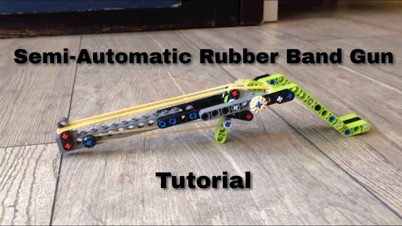 How to make a simple LEGO Technic working gun - YouTube