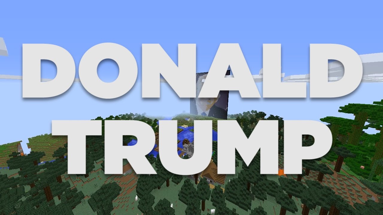 👆 Donald Trump's 👌 portrait making in MINECRAFT - YouTube