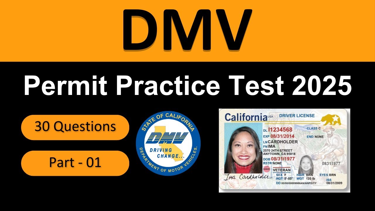 DMV Permit Practice Test 2025 - 30 Hardest Questions - YouTube