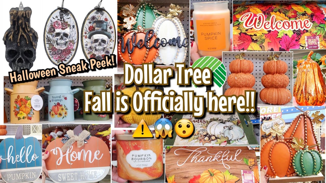 🍂🍁DOLLAR TREE FALL IS OFFICIALLY HERE! 🧡 SHOP WITH ME 2024 HALLOWEEN ...