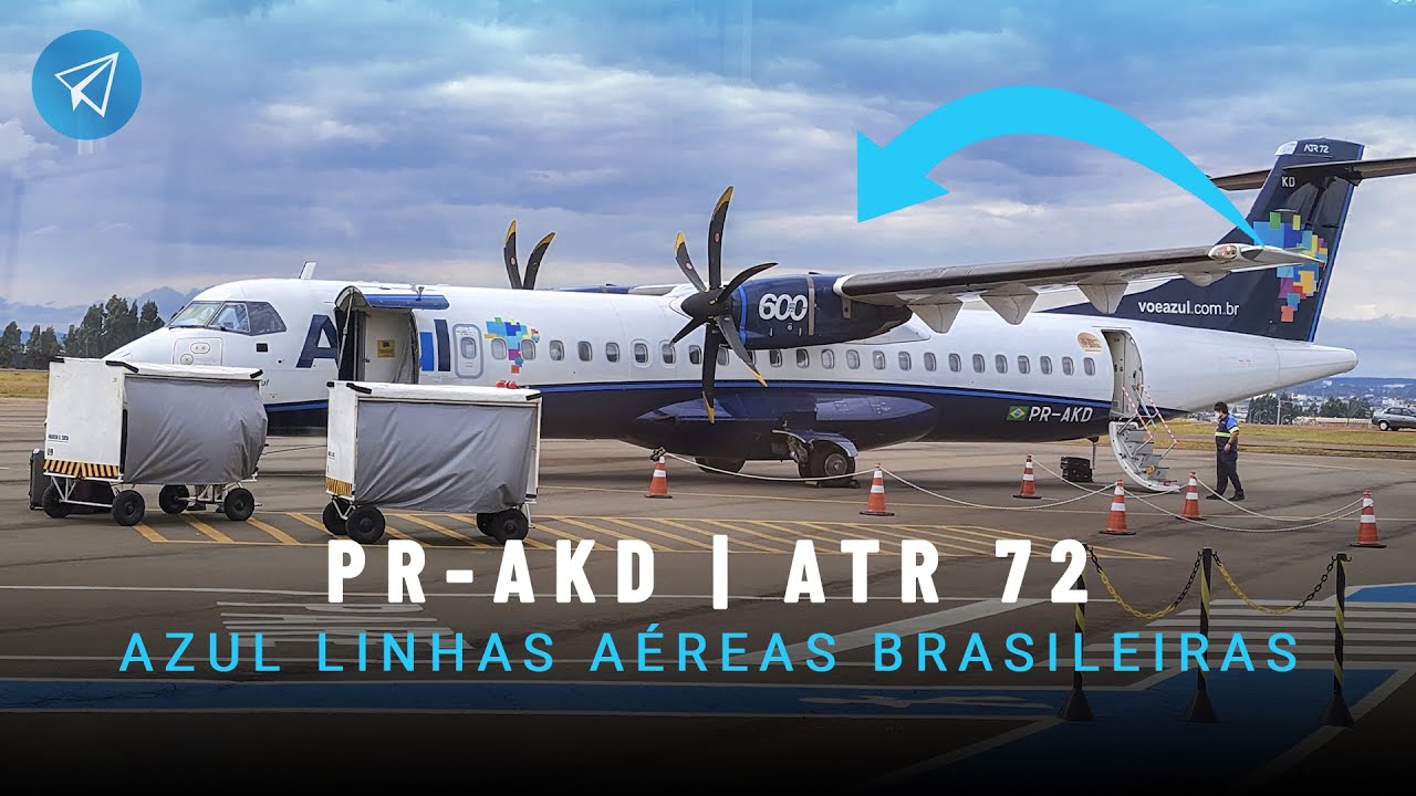 Visitei o ATR 72 | O MELHOR AVIÃO DA AZUL? Pouso no aeroporto de ...