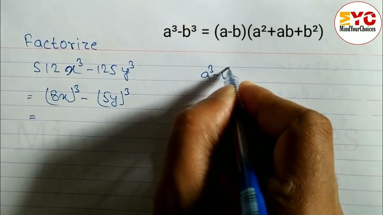 factorize | factorization | factoring - Algebra - YouTube