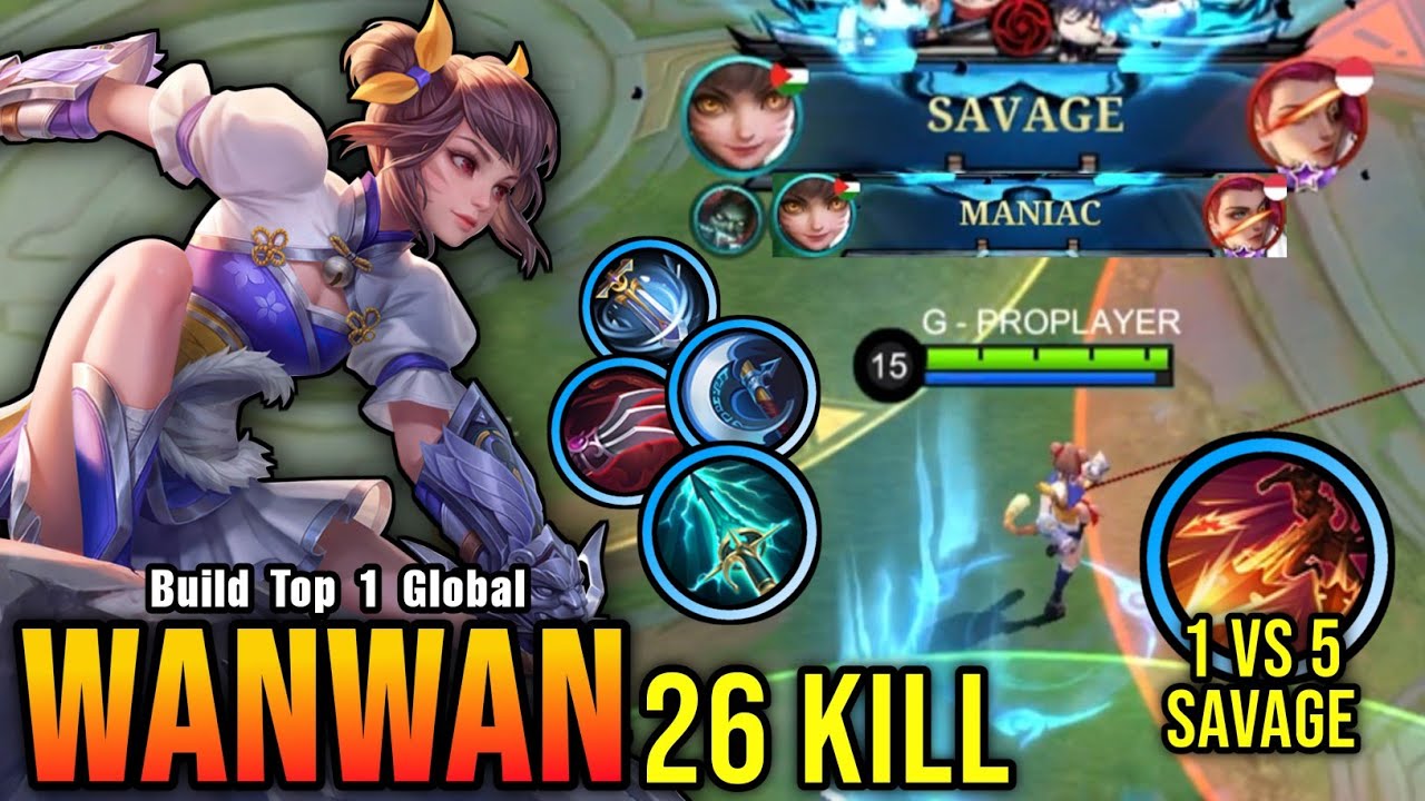 One Ultimate = SAVAGE!! 26 Kills Wanwan The Ultimate Killer!! - Build ...