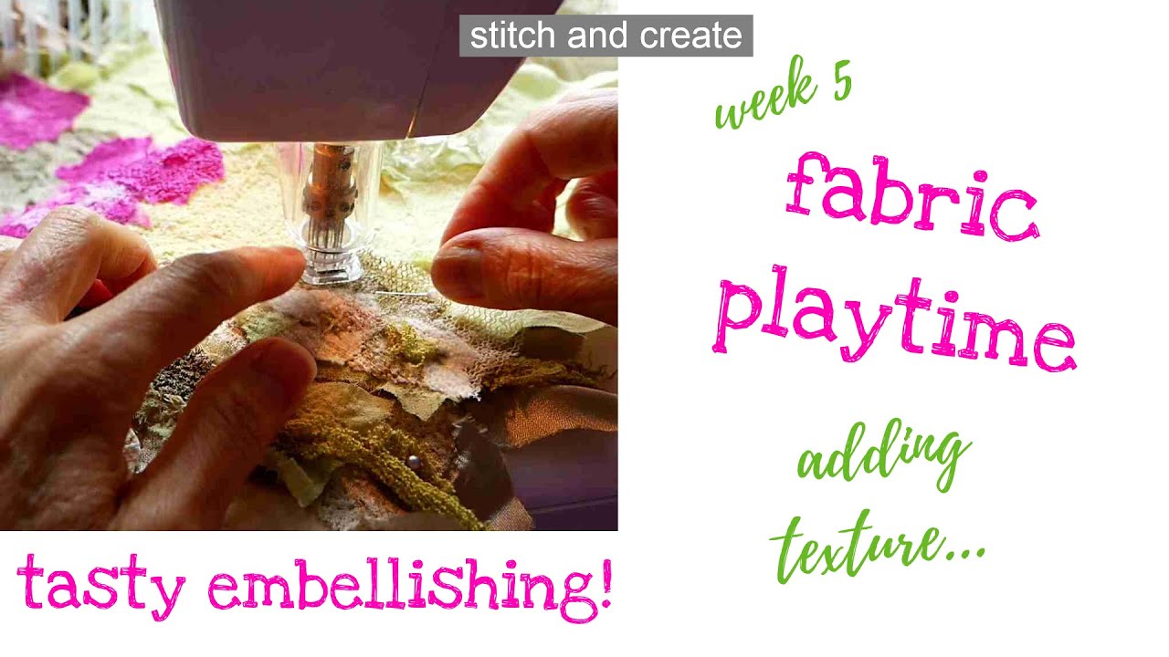 embellishing to add texture... - YouTube