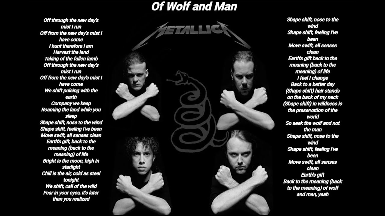 Metallica-Of Wolf and Man-Metallica lyrics [HQ] - YouTube