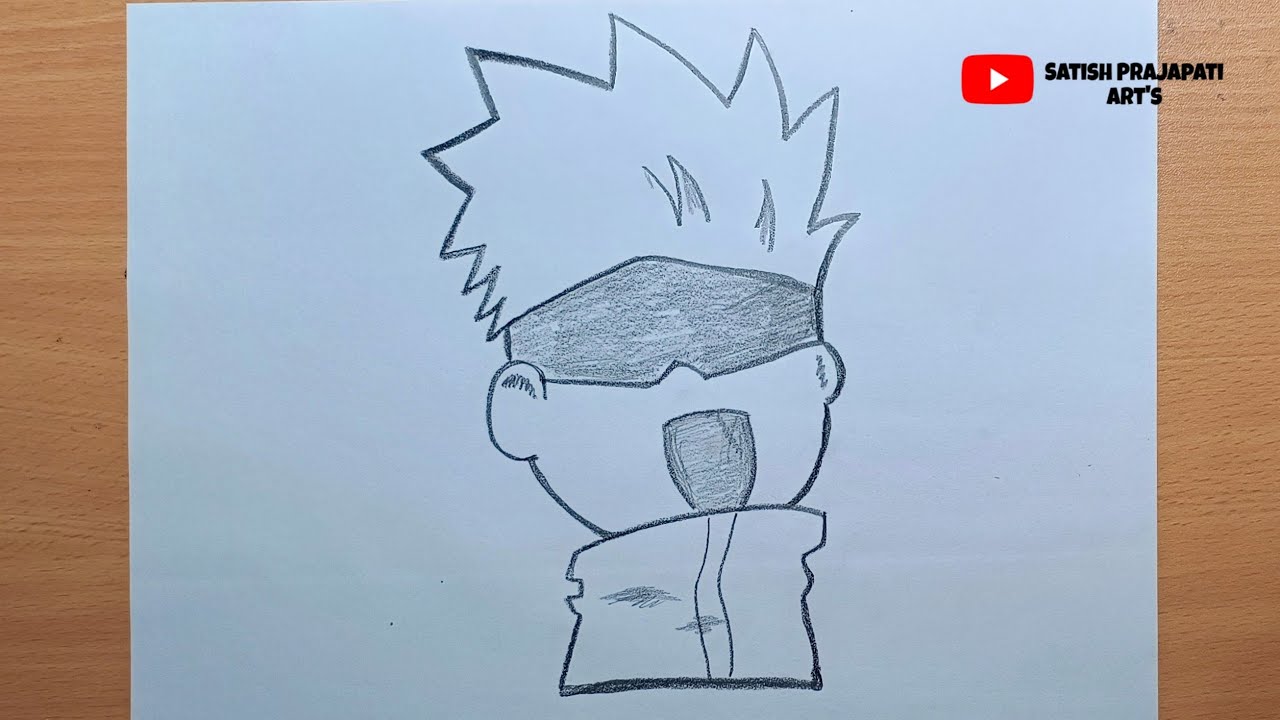 How To Draw Gojo Saturo || Easy Anime Drawing || Step by Step - YouTube