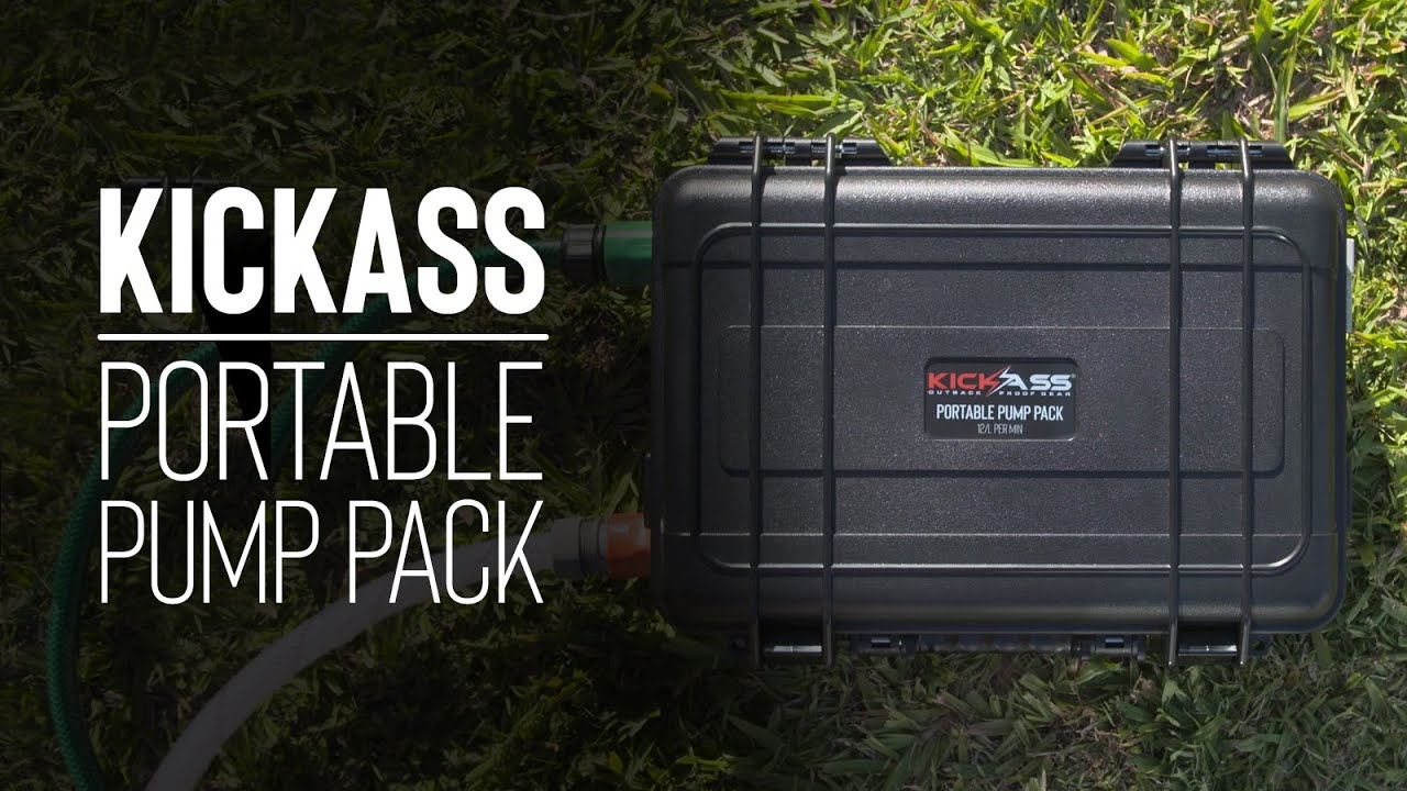KickAss 12V Portable Weatherproof Pump Pack (12L/min) - YouTube