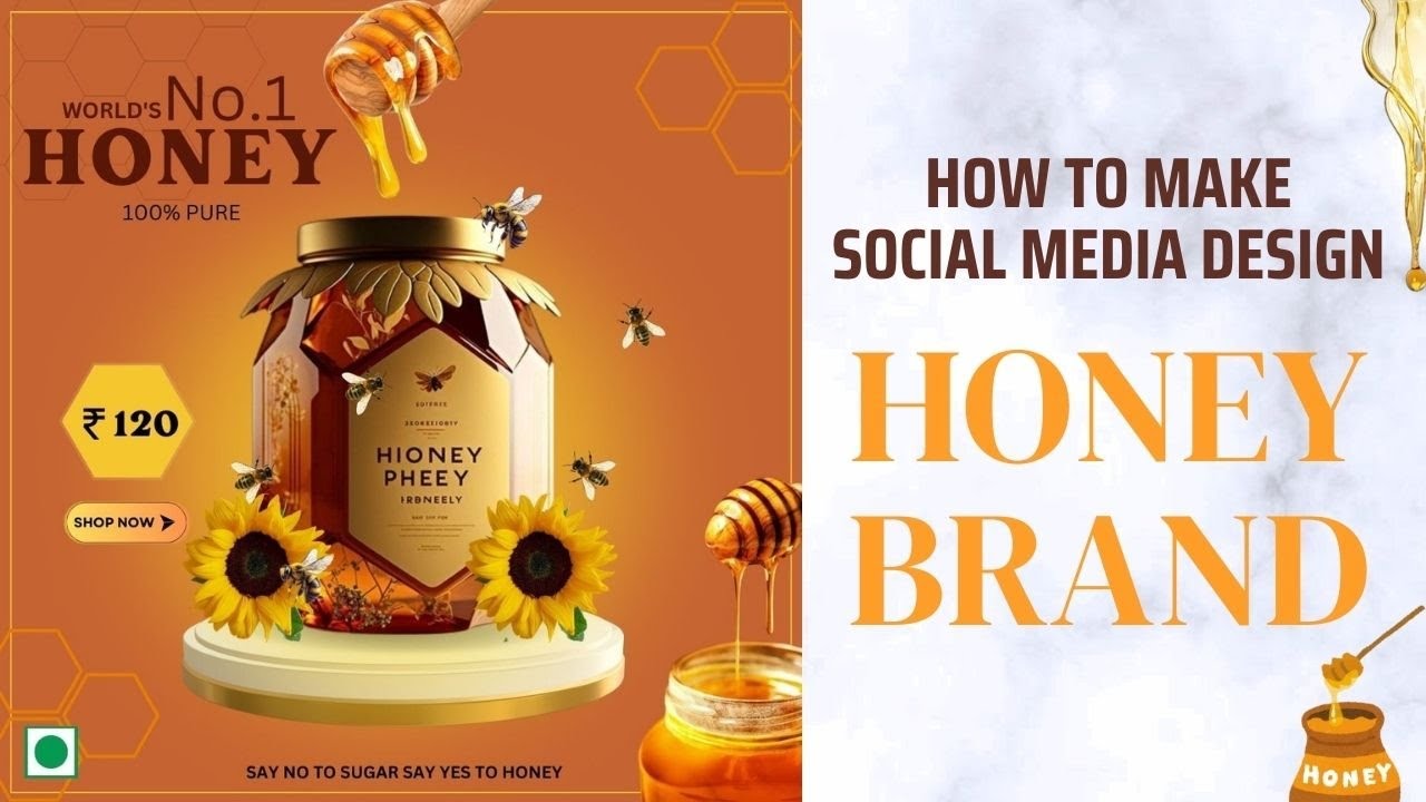 Social Media Advertisement Design for Honey Brand| Creative| Canva ...