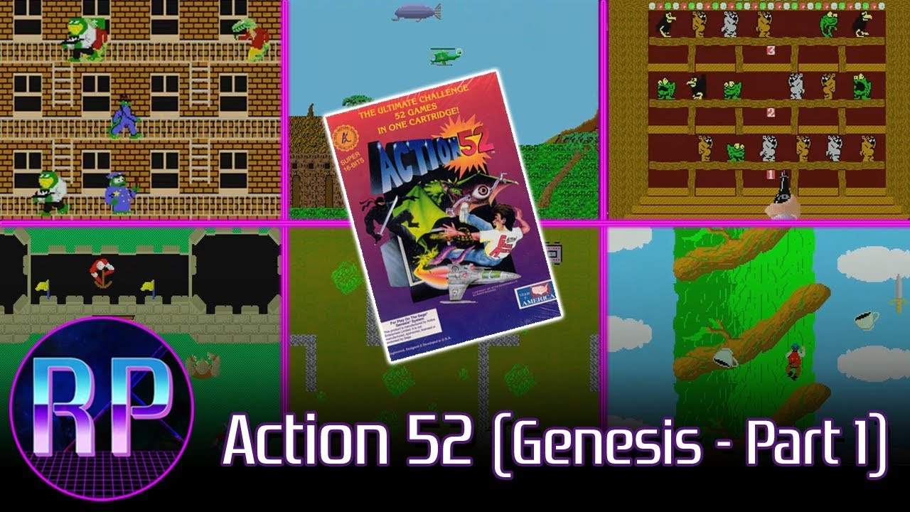 Action 52 (Sega Genesis) Full Catalog Playthrough Part 1/3 - YouTube