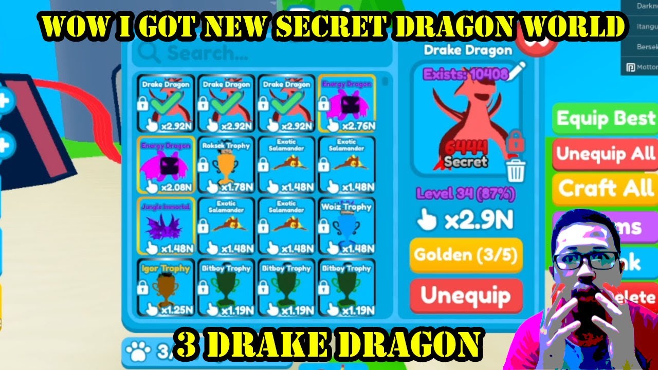 WOW I Got New Secret DRAGON WORLD 3 DRAKE DRAGON - Rebirth Champion X ...