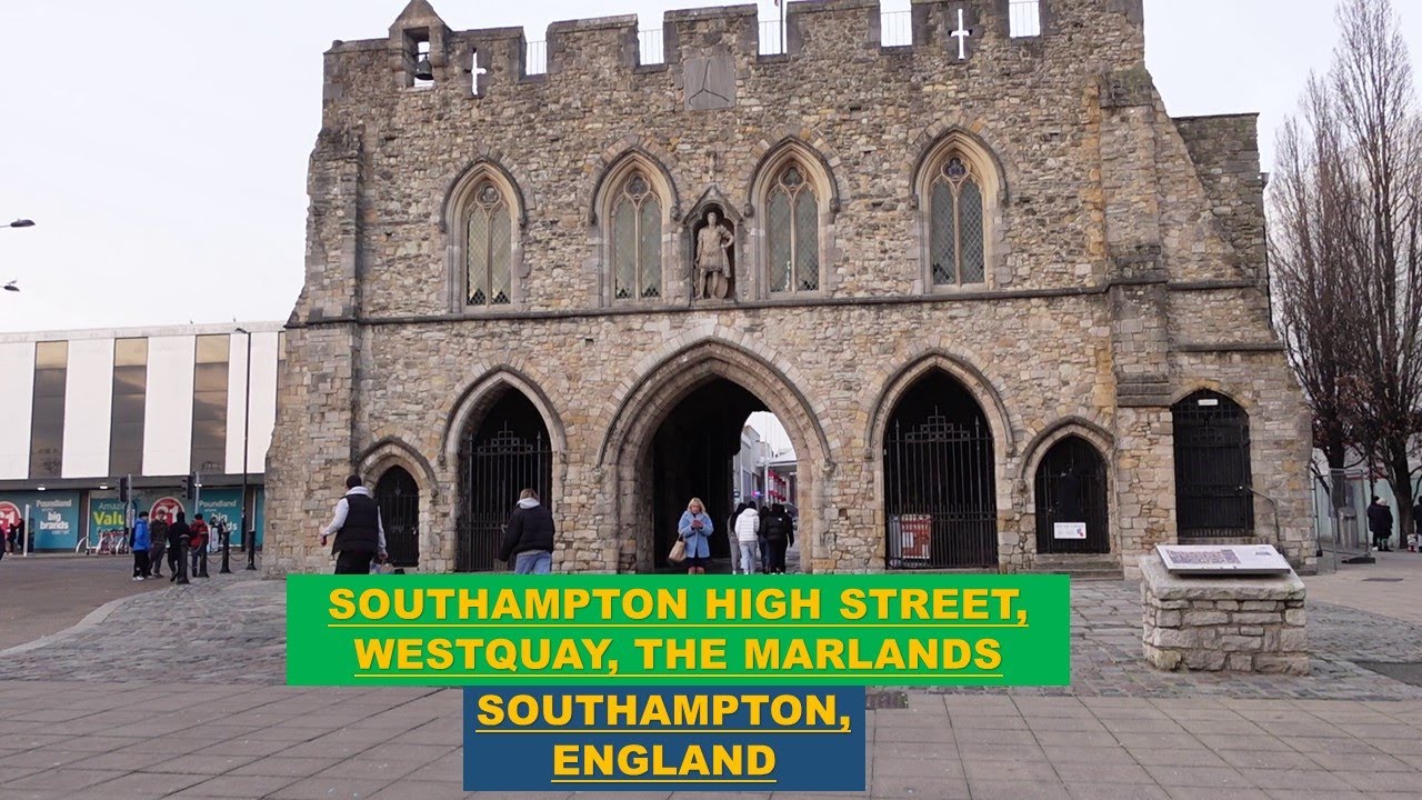 Let's walk - Southampton High Street England, Bargate, Westquay ...