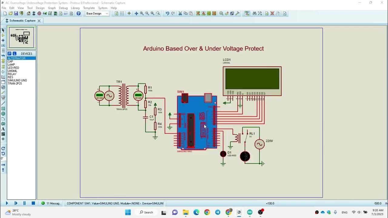 AC Overvoltage Undervoltage Protection System - YouTube