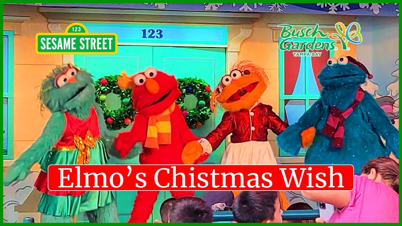 Elmo's Christmas Wish | Busch Gardens Tampa FL | Christmas Town - YouTube