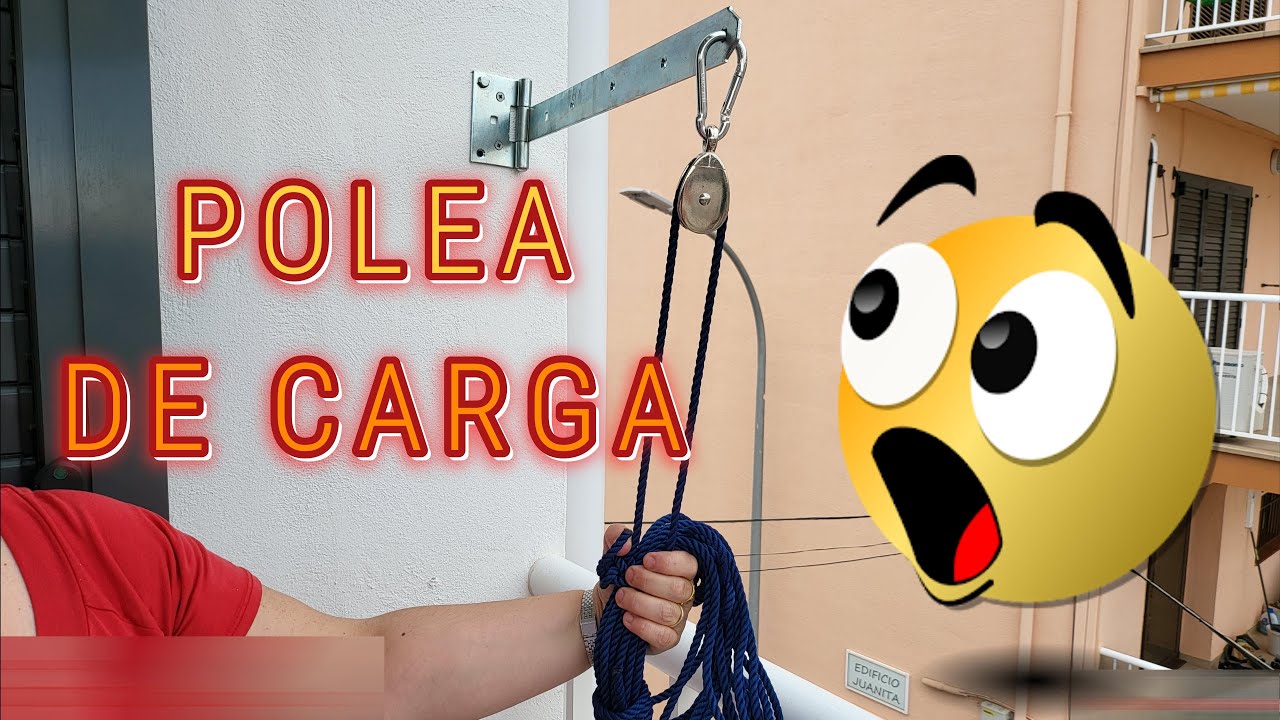 COMO INSTALAR UNA POLEA DE CARGA roldana económica polipasto barato 👨🏼 ...