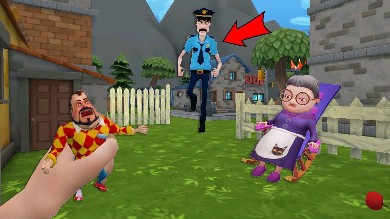 Dark Riddle Mod Menu| NEW MOD_ Giant neigbor_ Giant Police man _ PART 5 ...