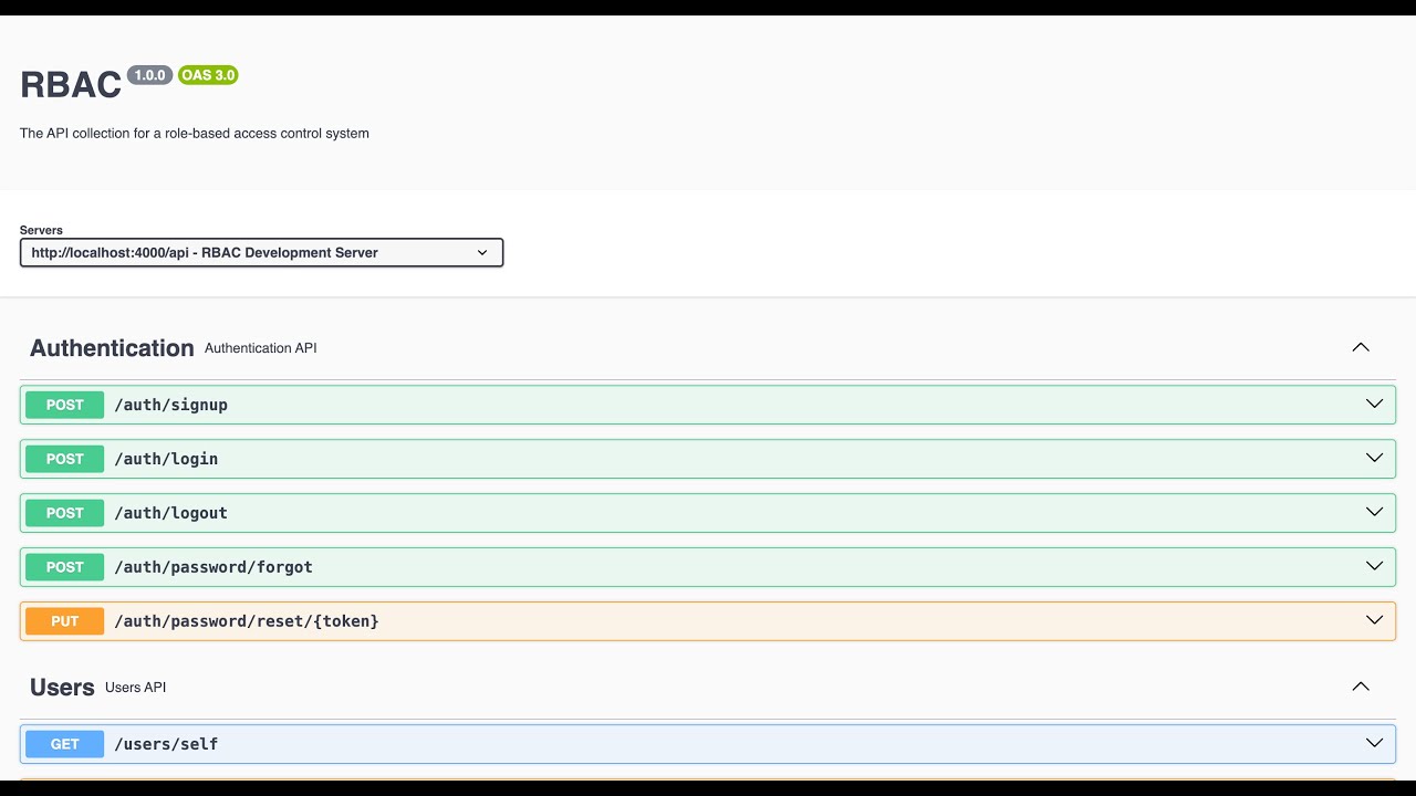 Demo of Role-based access control API - YouTube