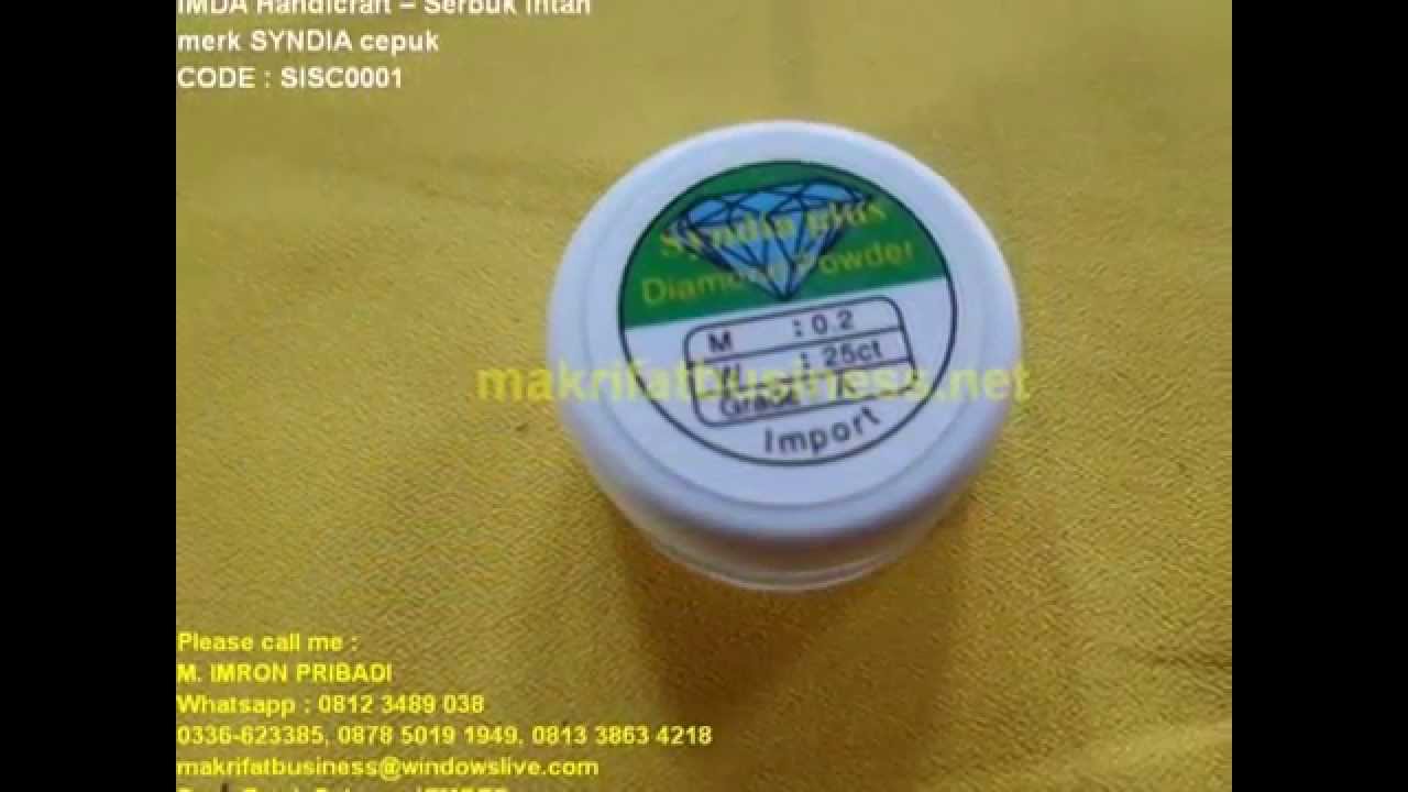 Serbuk intan merk SYNDIA cepuk - YouTube