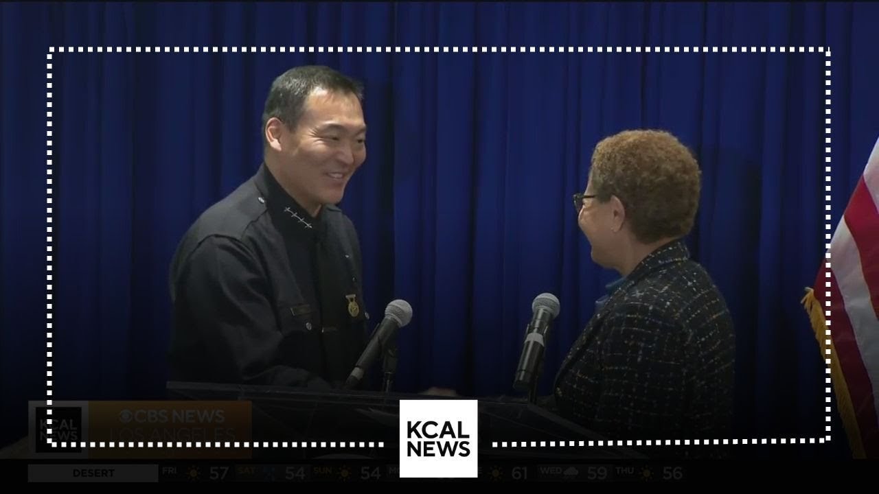 LAPD Interim Chief Dominic Choi is sworn in at a downtown LA ceremony ...