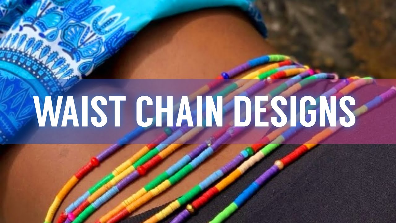 Assorted beaded waist chain designs - YouTube