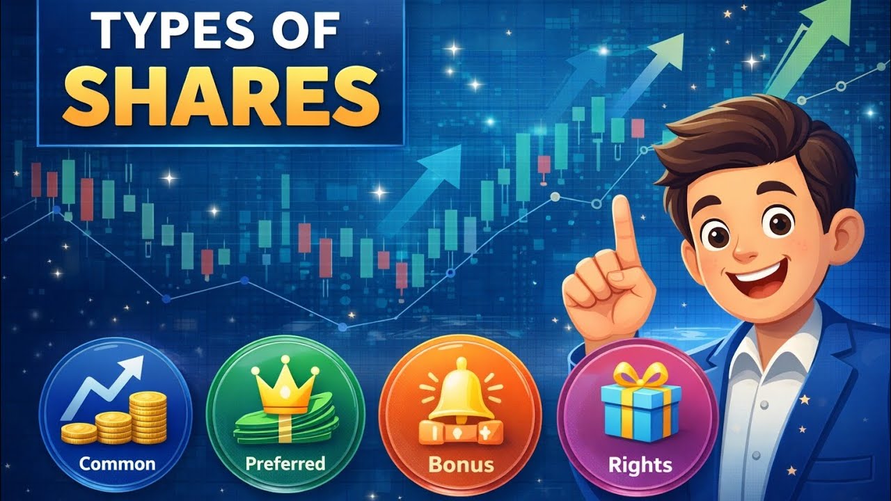 Types of Shares Explained | Equity & Preference Shares in Easy Language ...