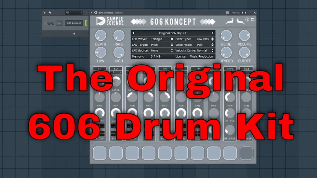 606 Koncept Free VST Plugin By Sample Science - YouTube