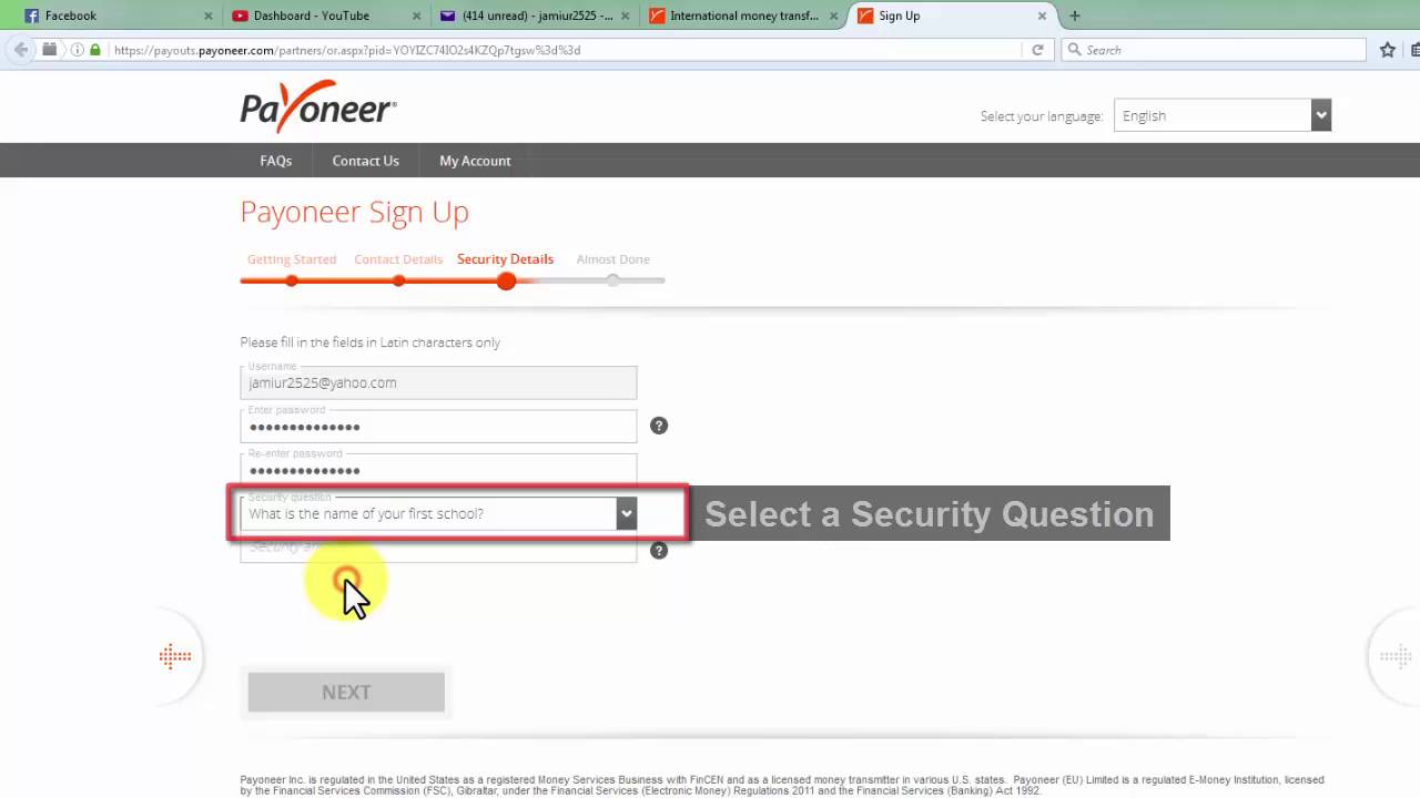 How To Create A Payoneer Account - YouTube