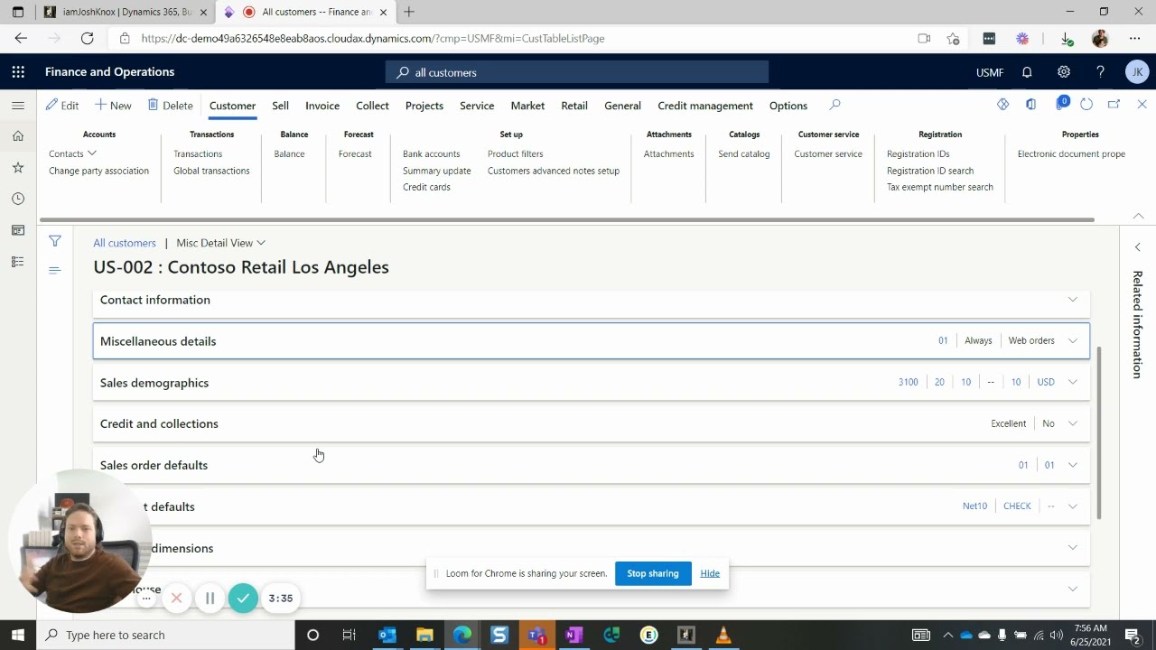 Dynamics 365 Finance | Tips for Forms and FastTabs | iamJoshKnox - YouTube