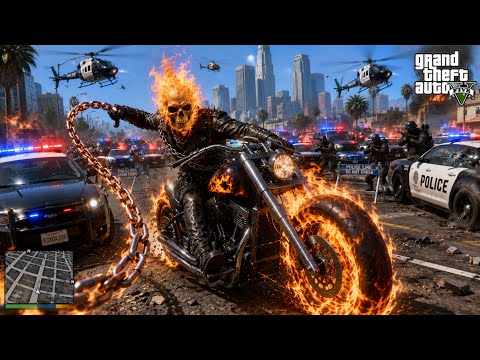 GTA 5 - Ghost Rider Goes Completely Insane In Los Santos | Epic Rampage