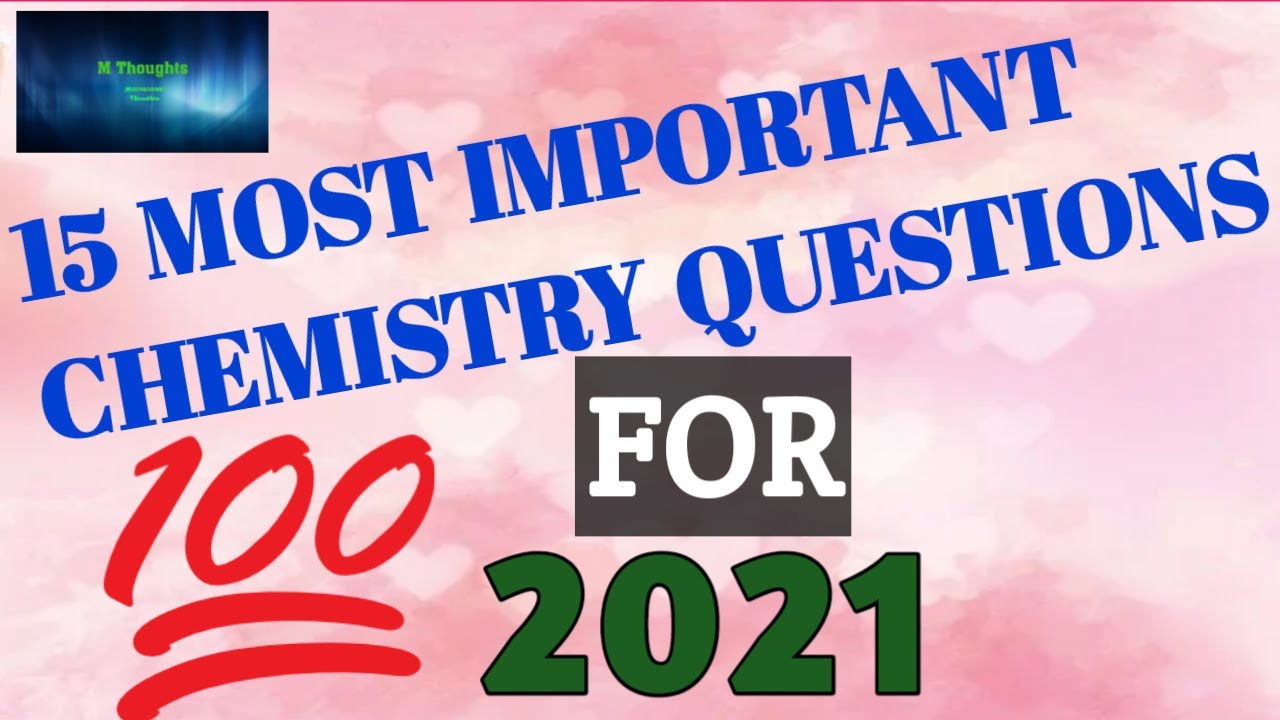 Most Repeated 15 Important Questions Of CHEMISTRY For Neet Chemistry most-repeated-15-important-questions-of-chemistry-for-neet-chemistry