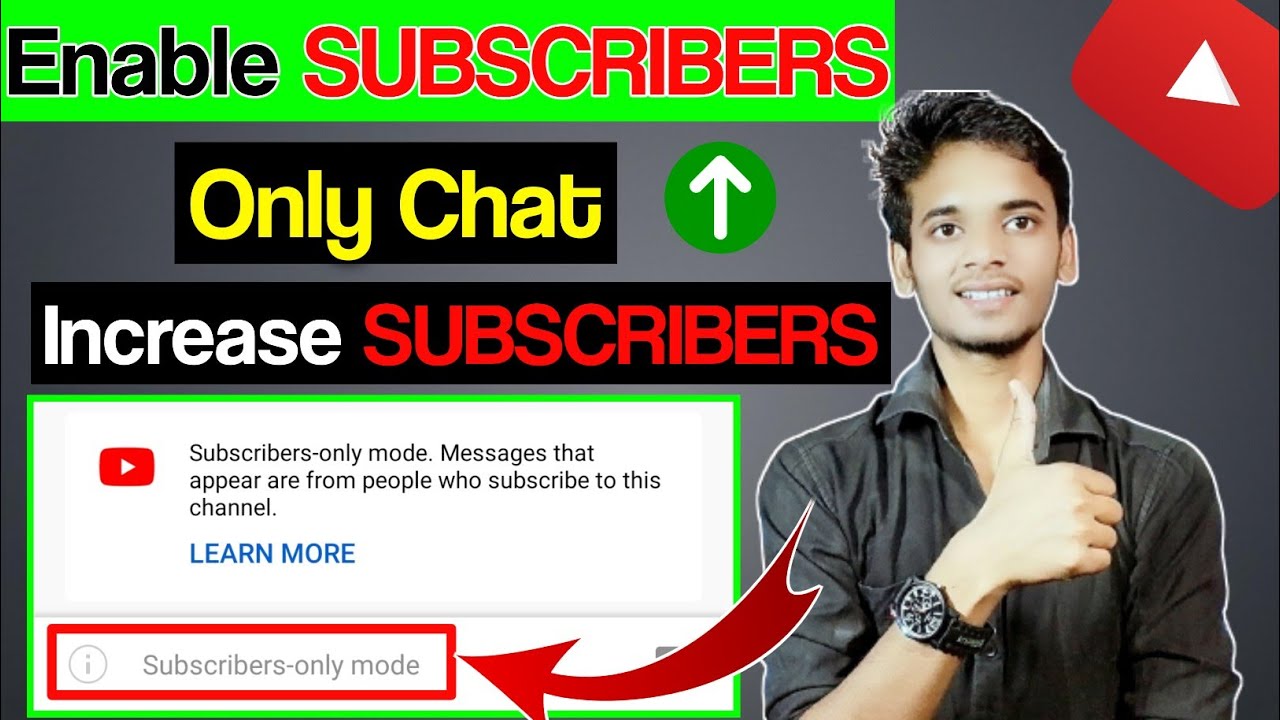 How to enable subscriber only mode on youtube live stream with mobile ...