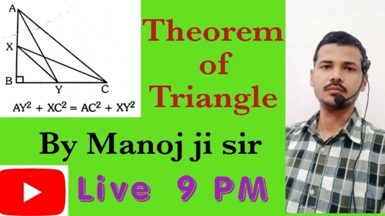 🔴Live Advance Math Class ll Geometry llImportant theorem of Triangle ll ...