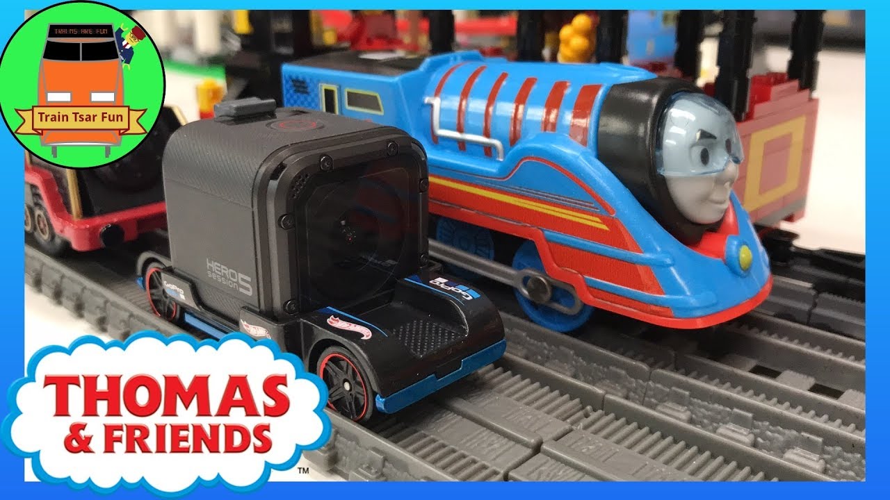 TURBO THOMAS TRACKMASTER TOMY PUFFER PETE AND HOT WHEELS GO PRO CAR ...