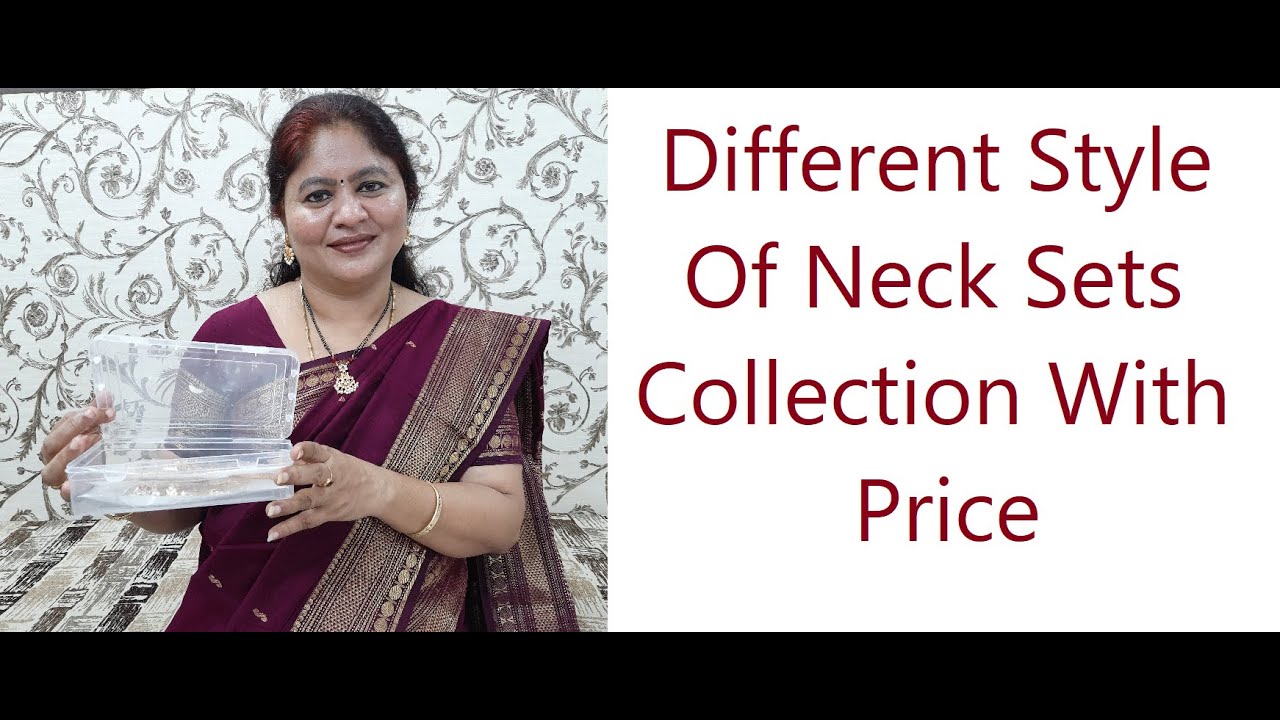 Different Style Of Neck Sets Collection With Price - YouTube