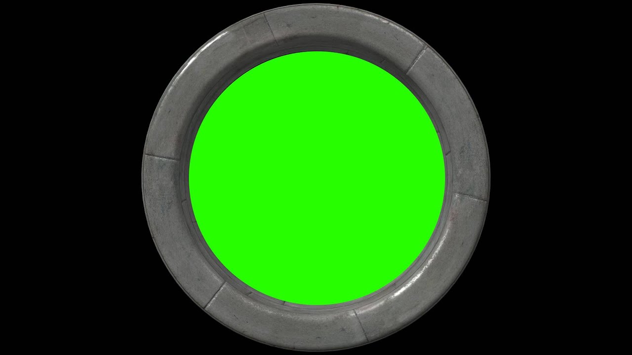 portrait hole C version green screen free royalty footage - YouTube