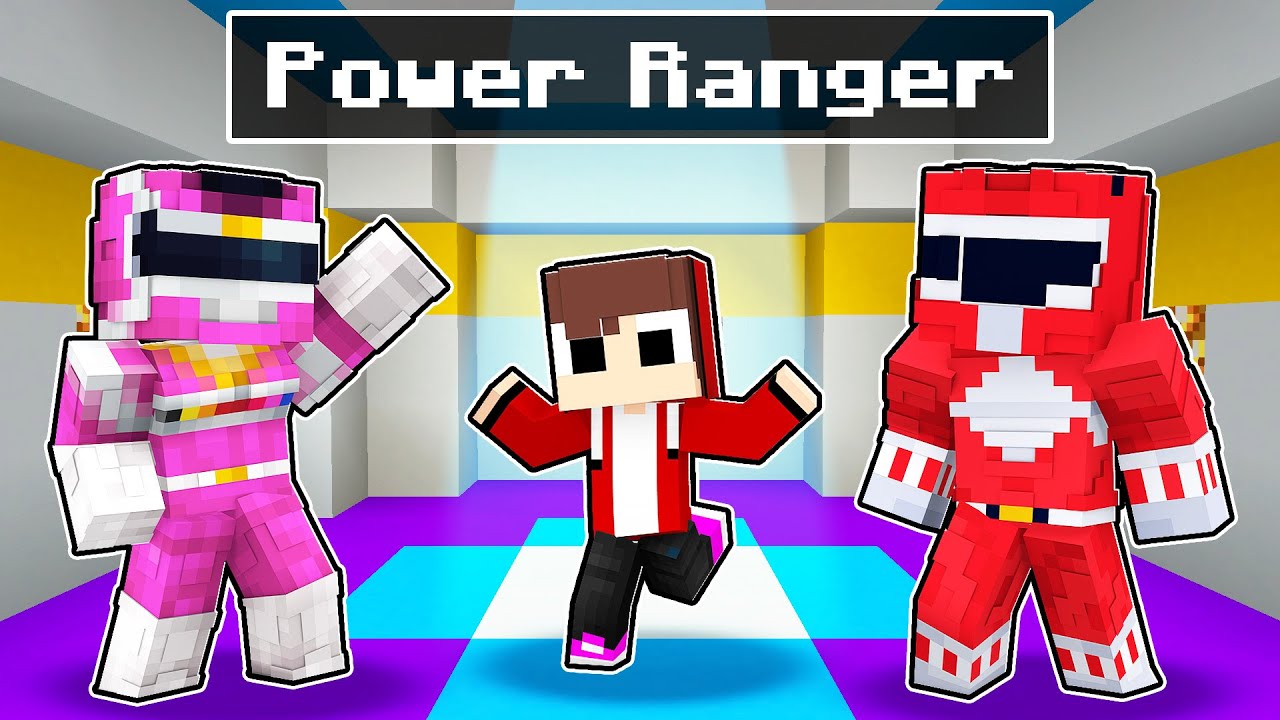 Maizen Adopted by POWER RANGERS in Minecraft! - Parody Story(JJ and ...