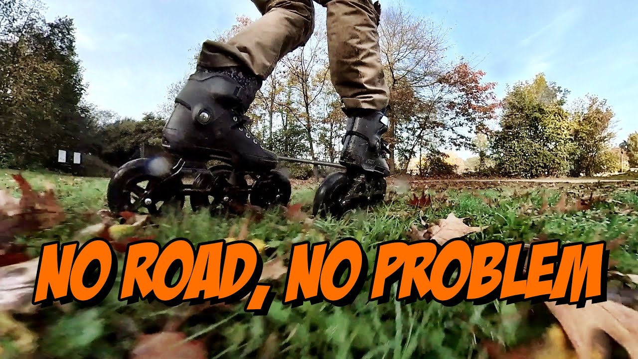 HIGH SPEED Off-road Skating on the POWERSLIDE NEXT OUTBACK 150 - YouTube