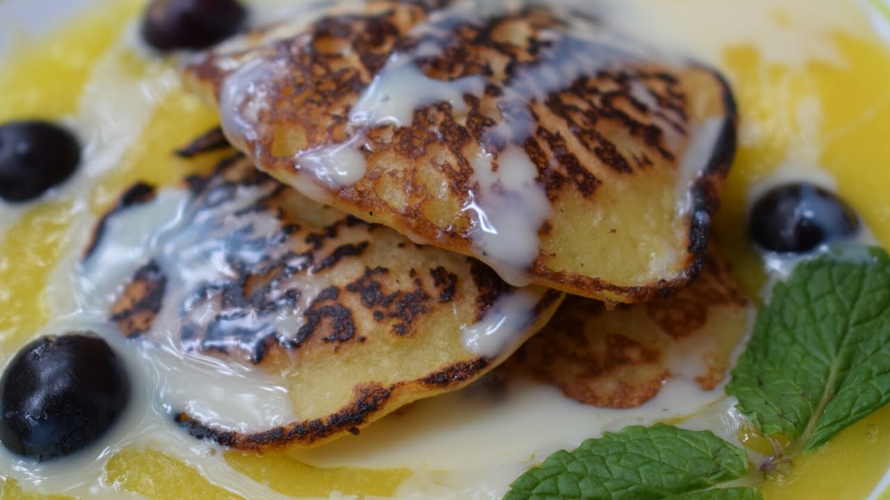 2-MINUTE MANGO PAN CAKE.. - YouTube