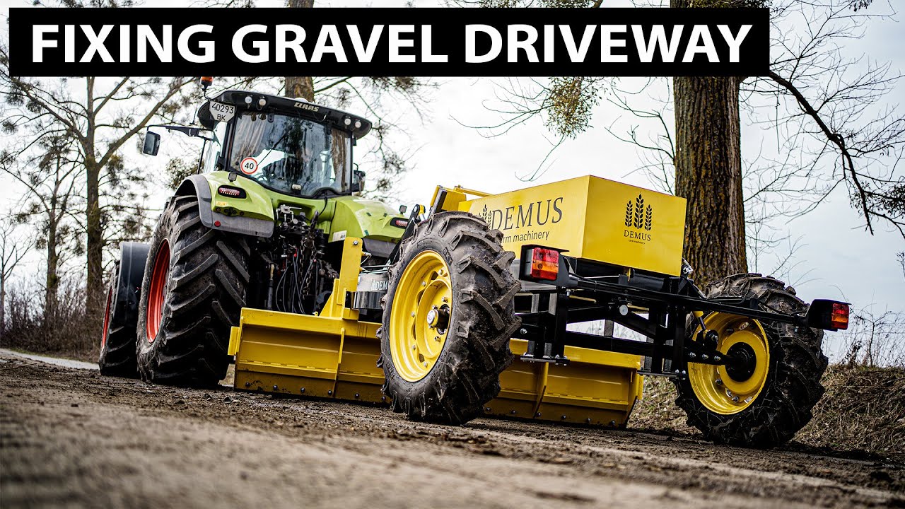 Fixing a Gravel Driveway with Scraper Demus | Sit Back and Relax - YouTube