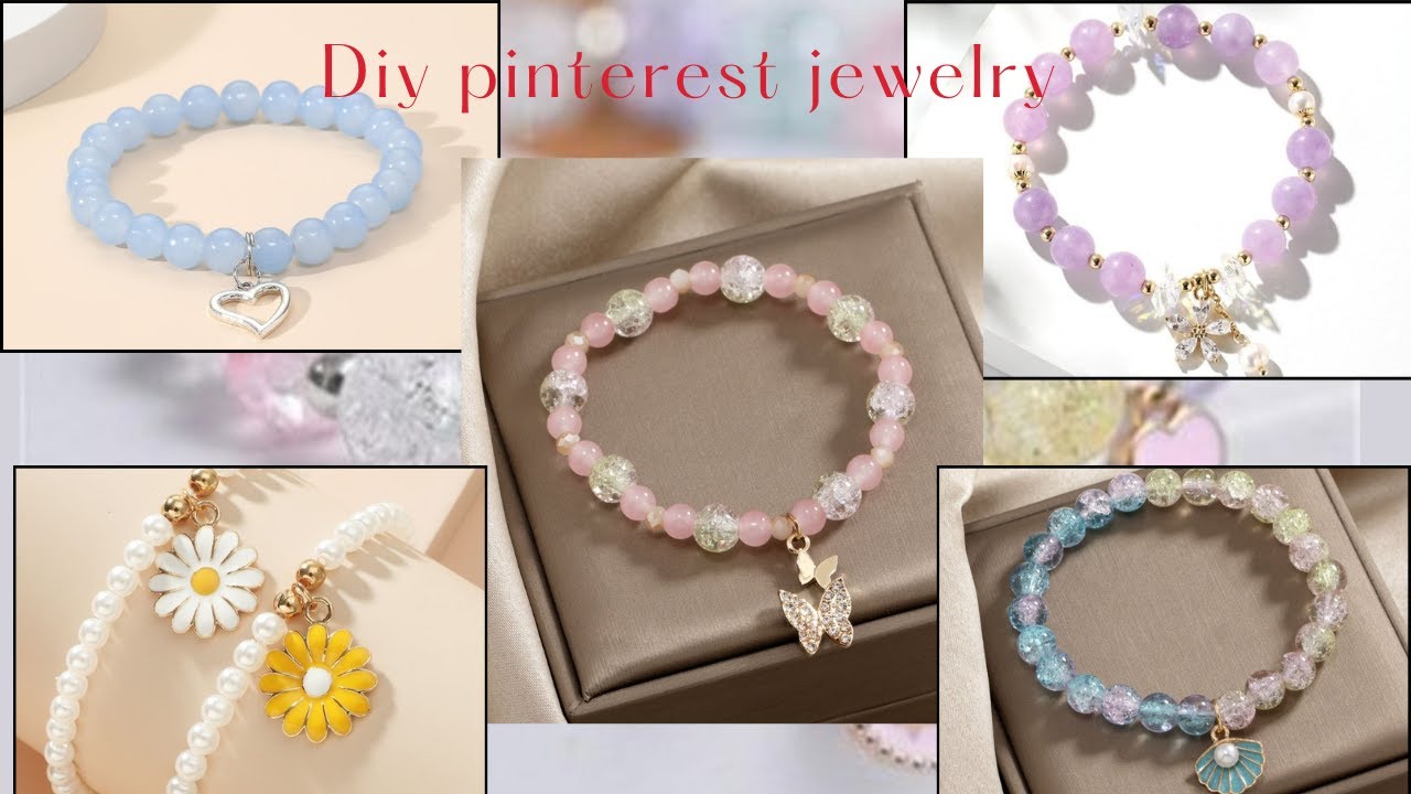 Diy bracelet 💖| diy beads bracelet|pinterest bracelet diy| - YouTube