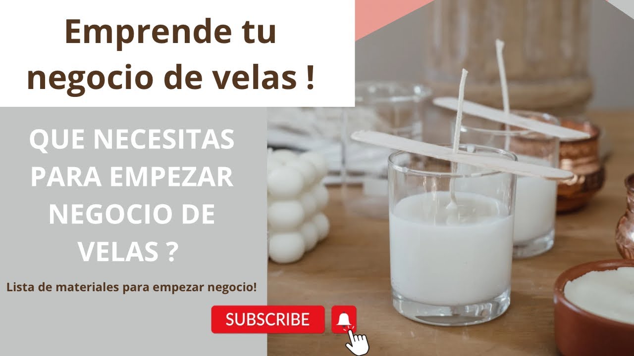 Que necesitas para empezar negocio de velas? Materiales essenciales ...