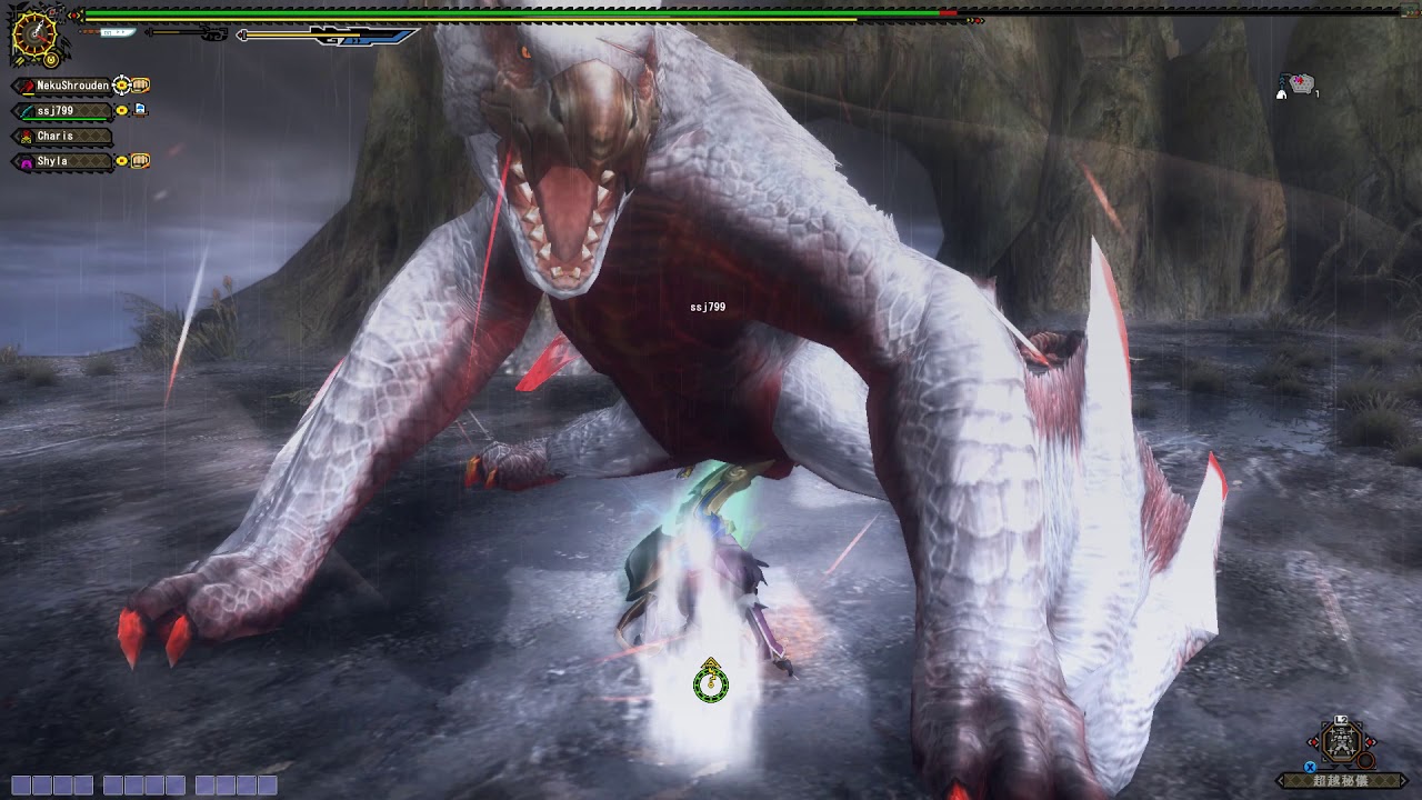 [Monster Hunter Frontier Z] Blinking Nargacuga [Switch Axe F] {Duo ...