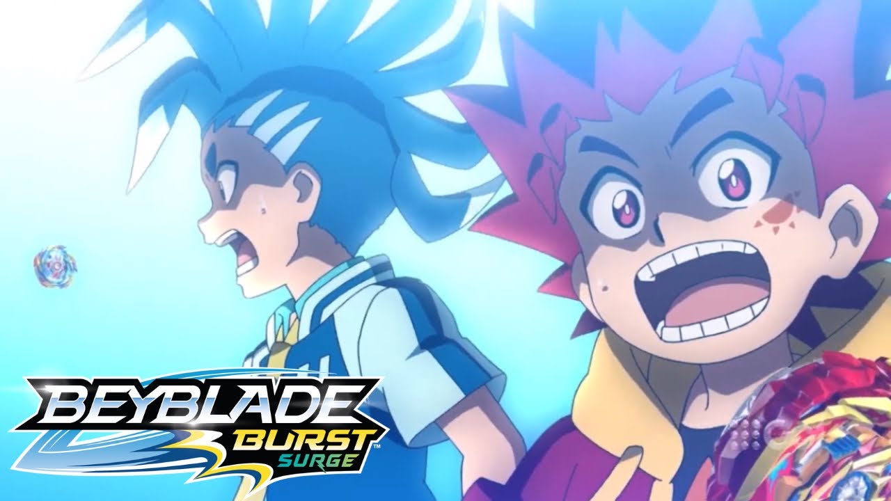 Beyblade Burst Surge Épisode 18 ENGLISH DUB Valt & Lean vs Hikaru ...