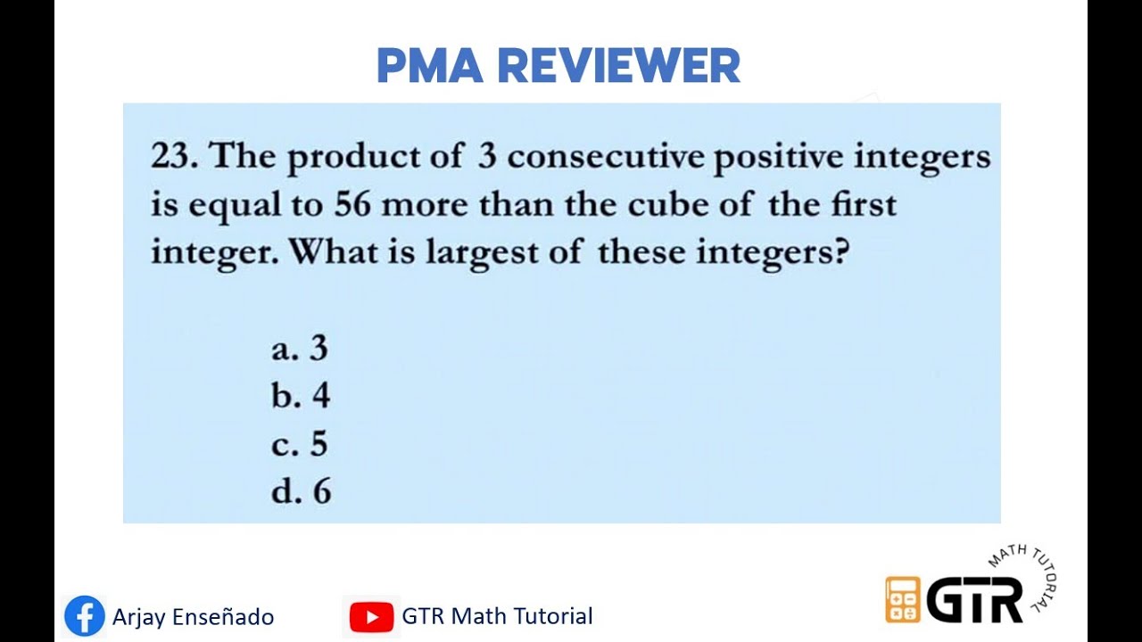 PMA and PNPA Entrance Exam Reviewer 2026 - Algebra - YouTube