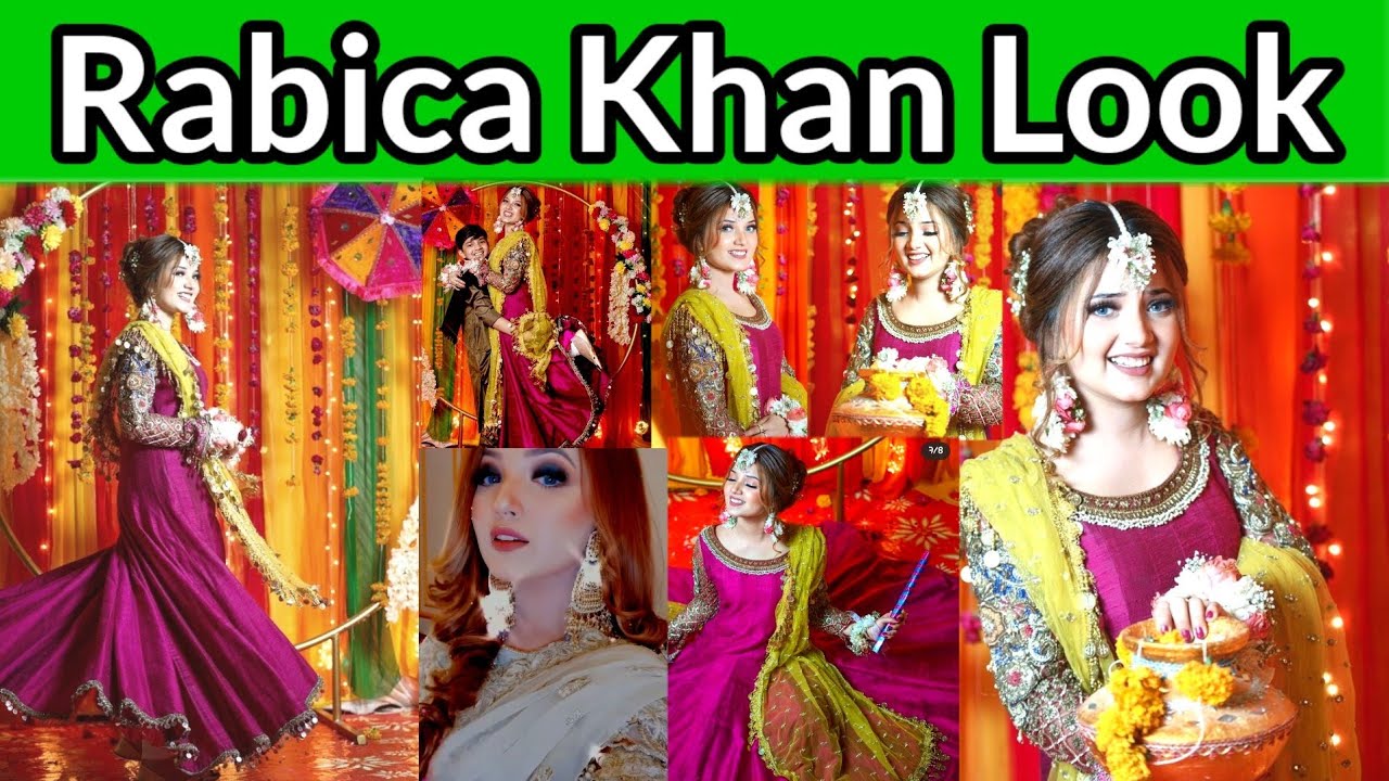 Rabica Khan Look Gorjous At Her Sister Wedding | Mayo, Barat Valima ...
