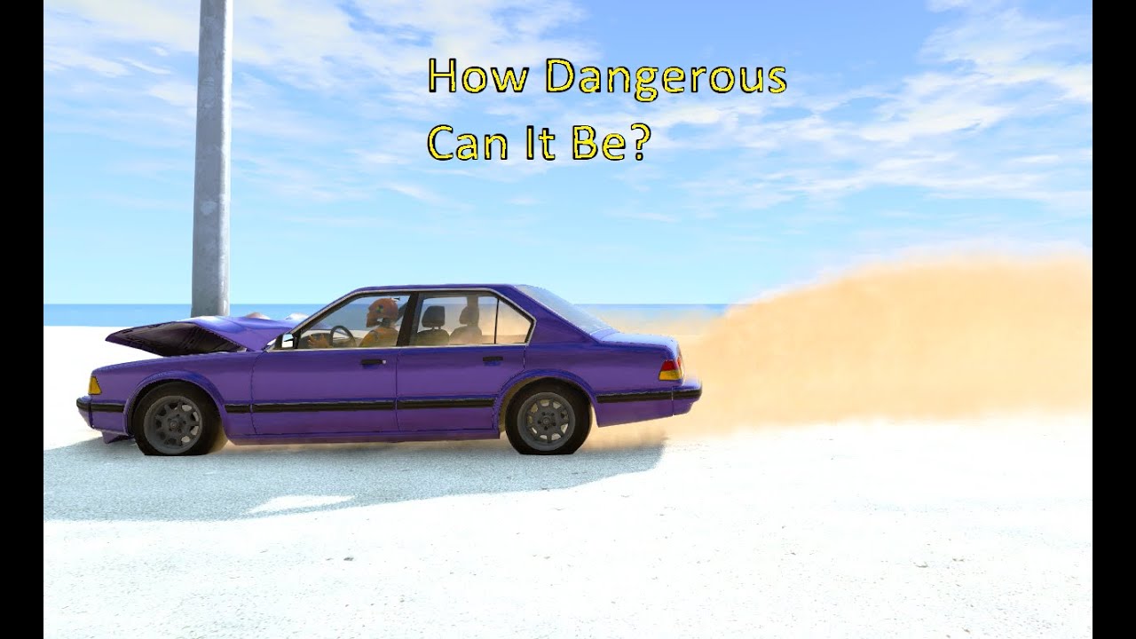 Driving a Car Into A Lamp Post - YouTube